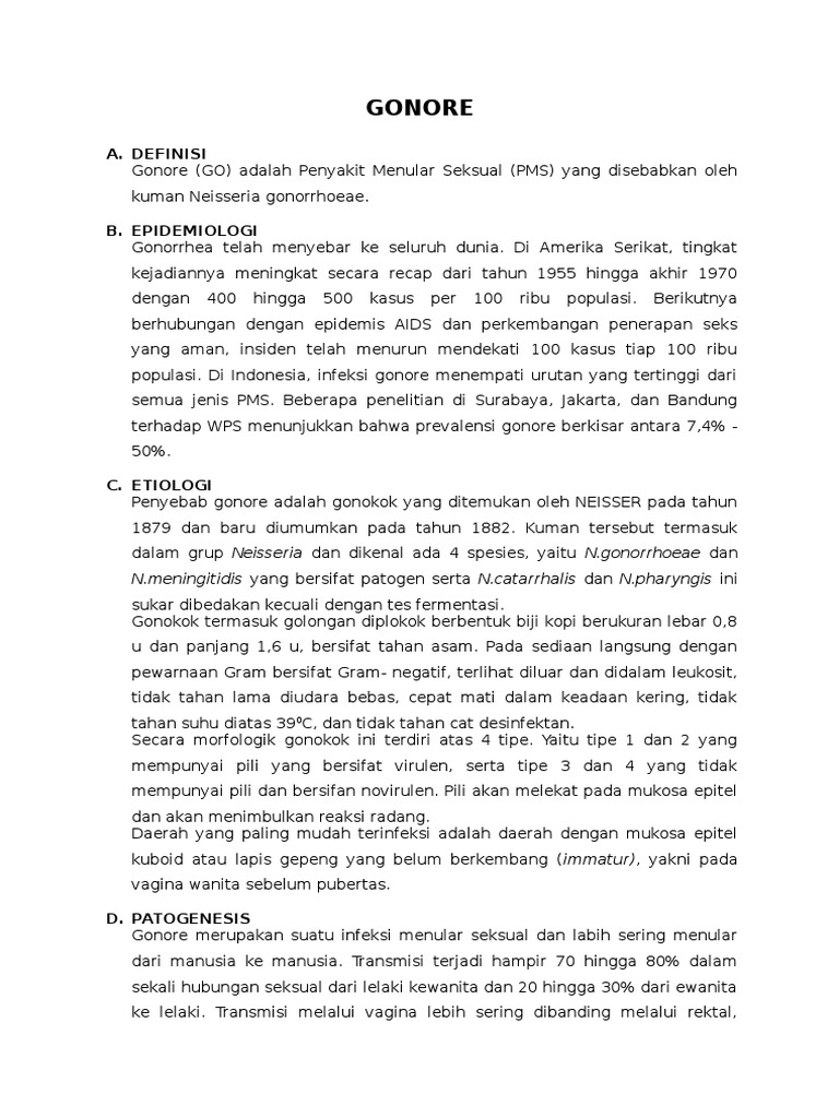 GONORE | PDF