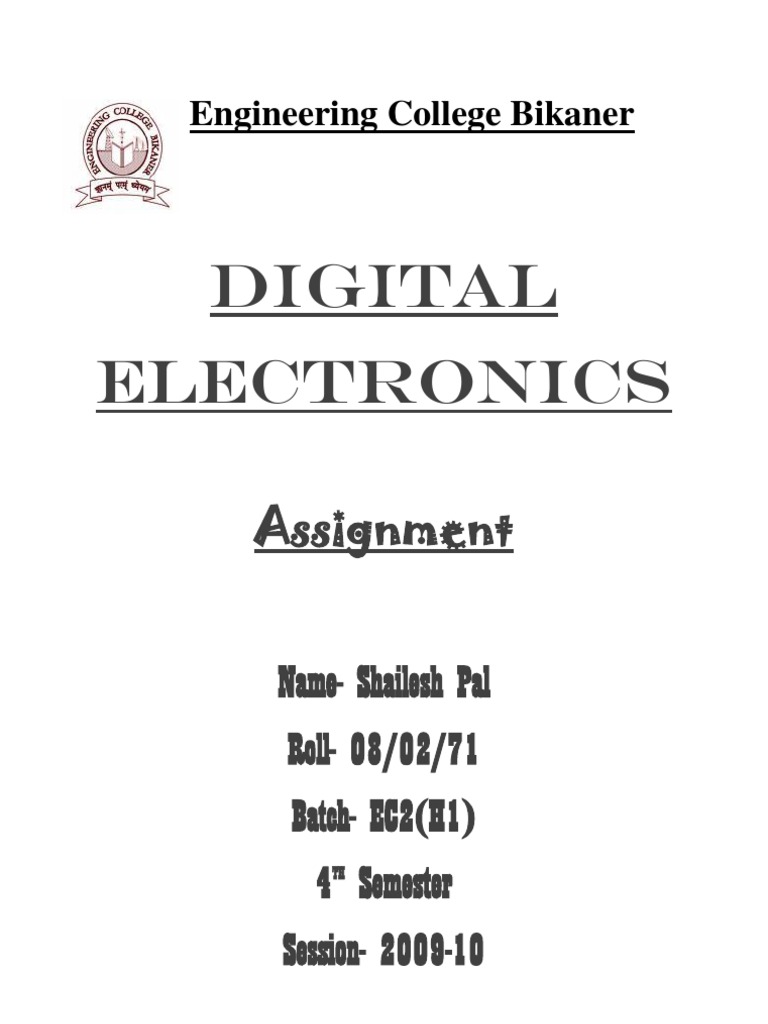 Combinational Logic Circuit Assignment | PDF | Subtraction | Computer Engineering