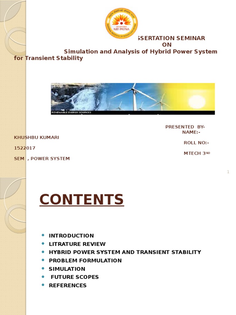 Simulation of Hydro Power Plant | PDF | Electric Power System | Wind Power