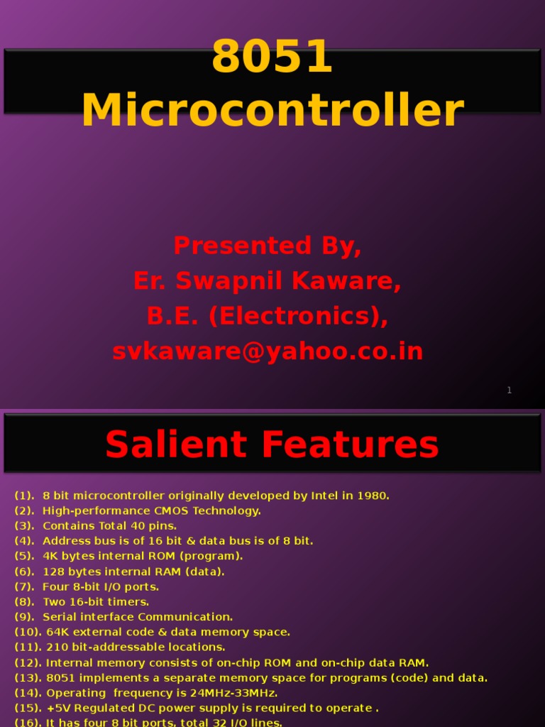 8051 Microcontroller | PDF | Microcontroller | Computer Hardware 8051 Microcontroller | PDF | Microcontroller | Computer Hardware