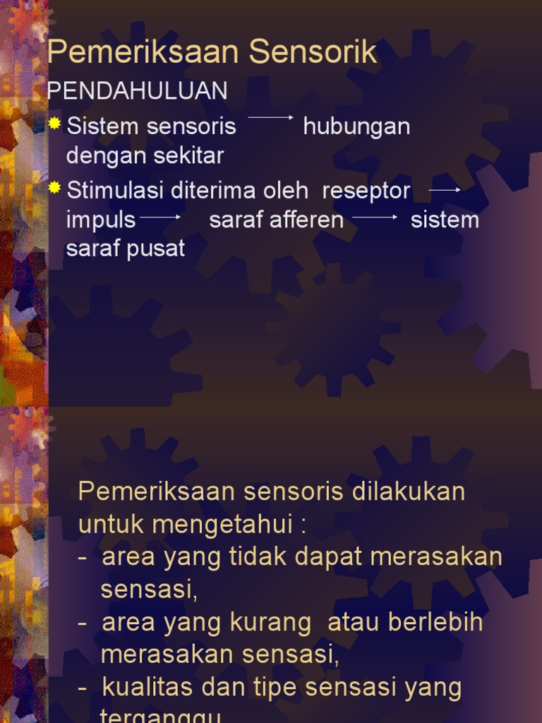 Pemeriksaan Sensorik | PDF