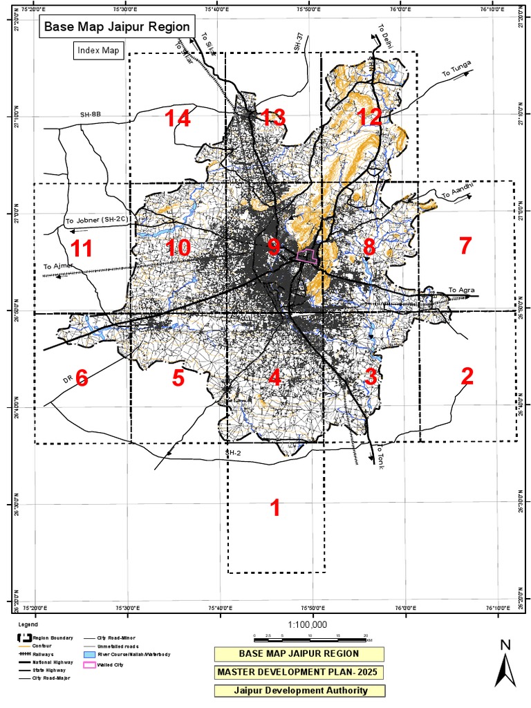 Jaipur BaseMap | PDF | Infrastructure | Transportation Engineering