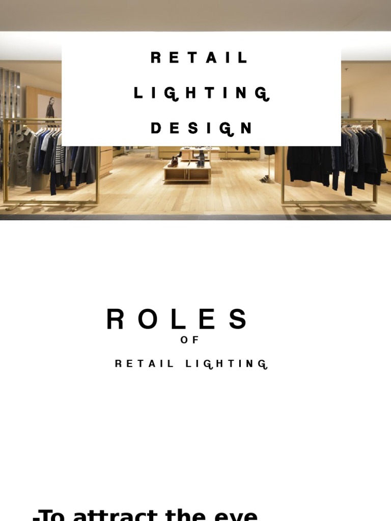 Retail Lighting Design | PDF