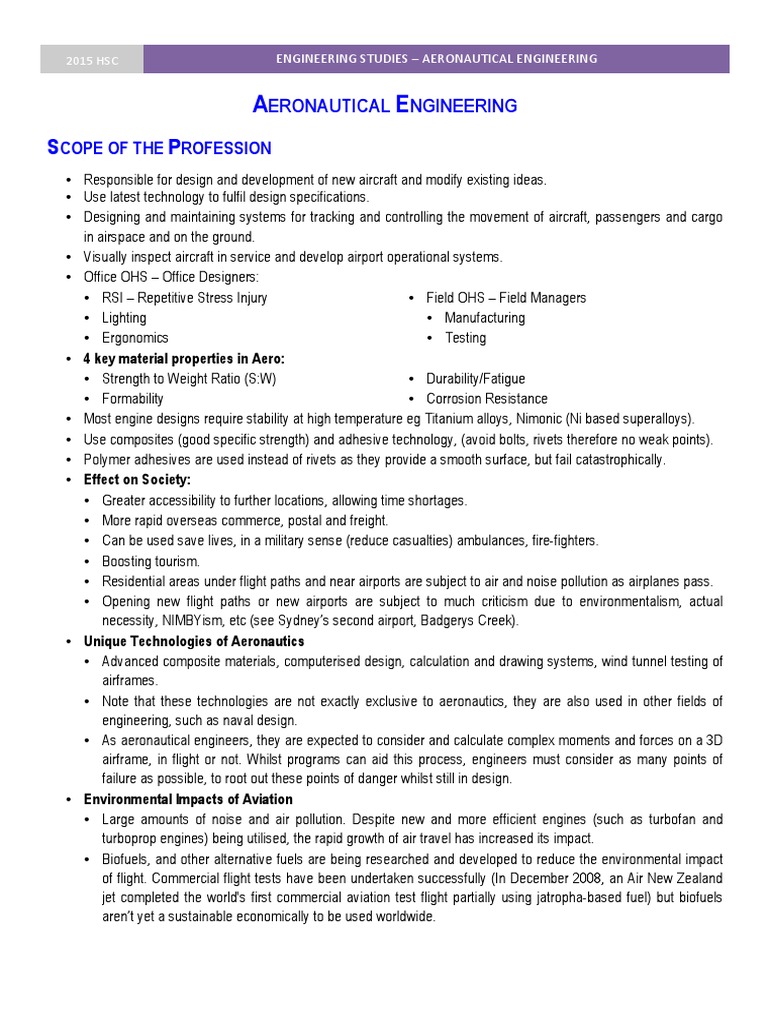 Study Notes - Aeronautical Engineering | PDF | Internal Combustion ...