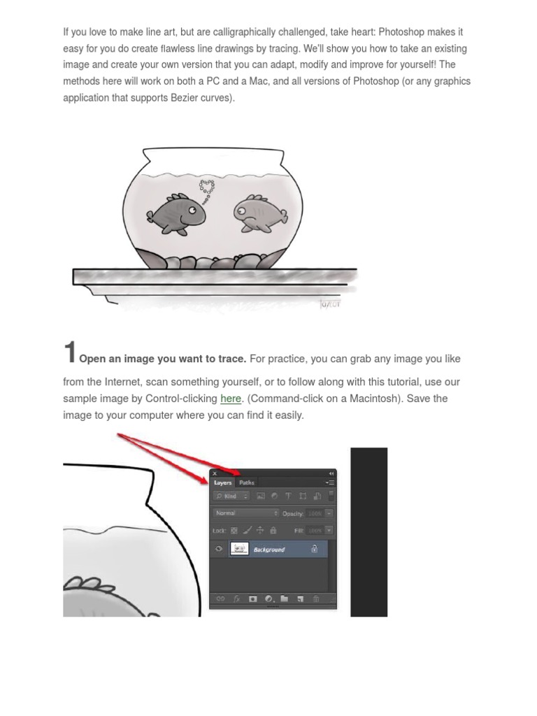 How To Trace An Image Using Photoshop | PDF | Adobe Photoshop | Image ...