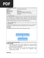 TL Roles and Responsibilities | PDF | Performance Indicator | Business