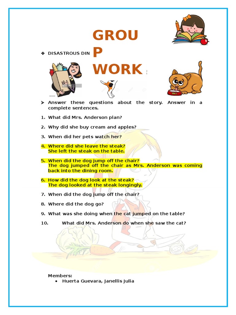 Disastrous Dinner | PDF