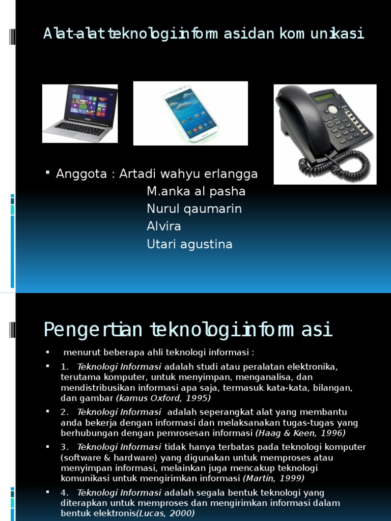 Alat Teknologi Informasi dan Komunikasi | PDF | Teknologi & Rekayasa