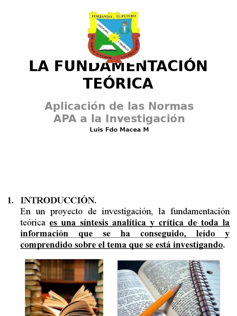 LA FUNDAMENTACIÓN TEÓRICA.pptx | Teoría | Plagio