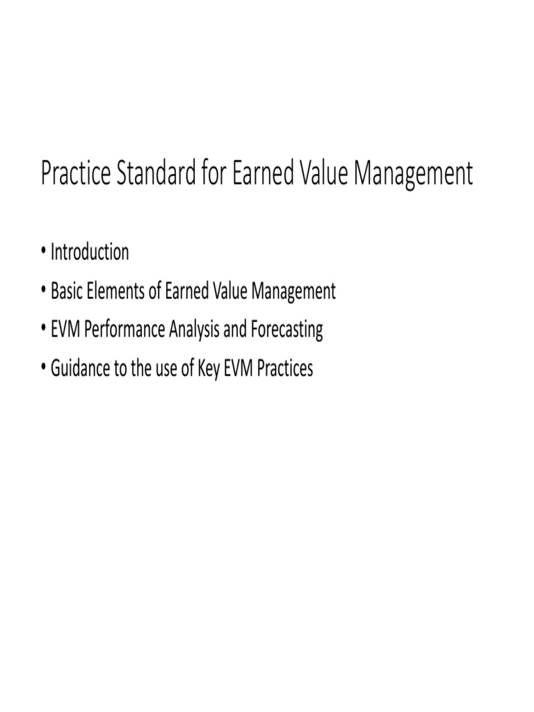 Earned Value Management | PDF