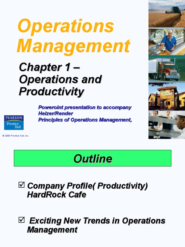 Trends in Operations Management and Productivity Concept | PDF ...
