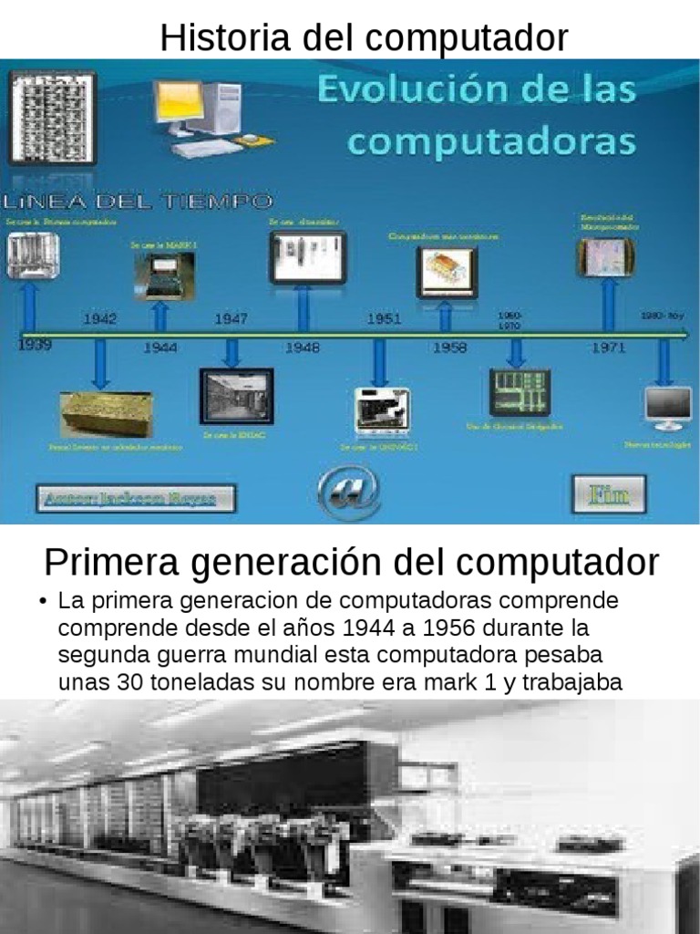 Historia del computador desde la primera a la sexta generación | PDF