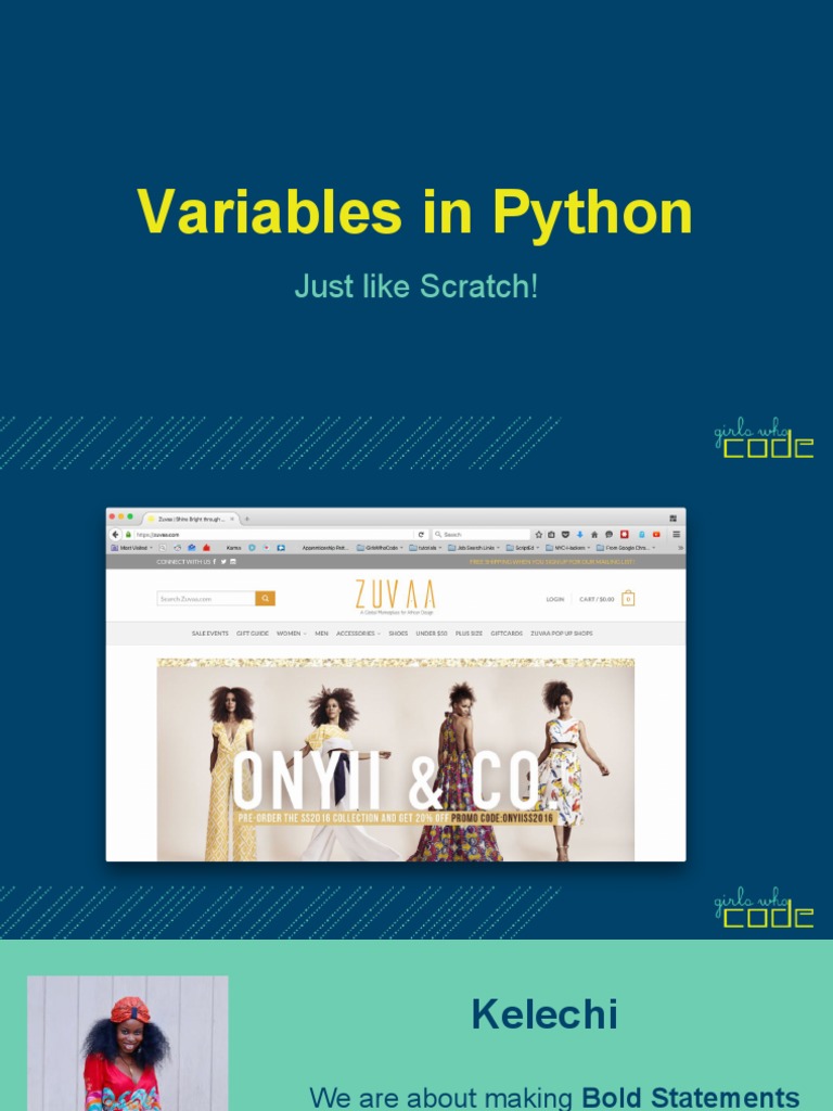 Variables in Python | PDF