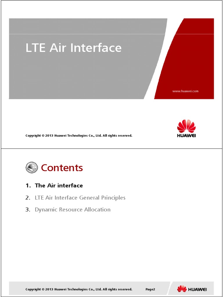 01 - LTE Air Interface - Slides PDF | PDF