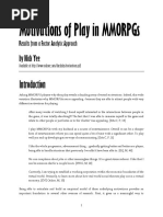 Bartle's Player Types Explained | PDF | Gaming