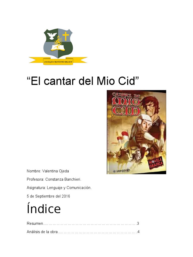 El Cantar Del Mio Cid | PDF