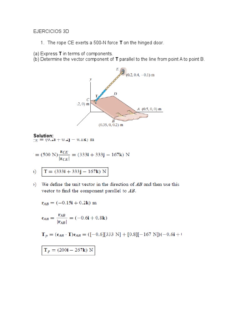 Ejercicios 3D | PDF | Teaching Methods & Materials