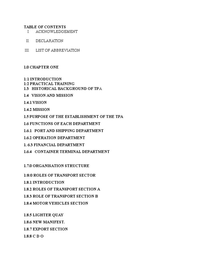 TPA Organizational Structure and Departmental Functions | PDF