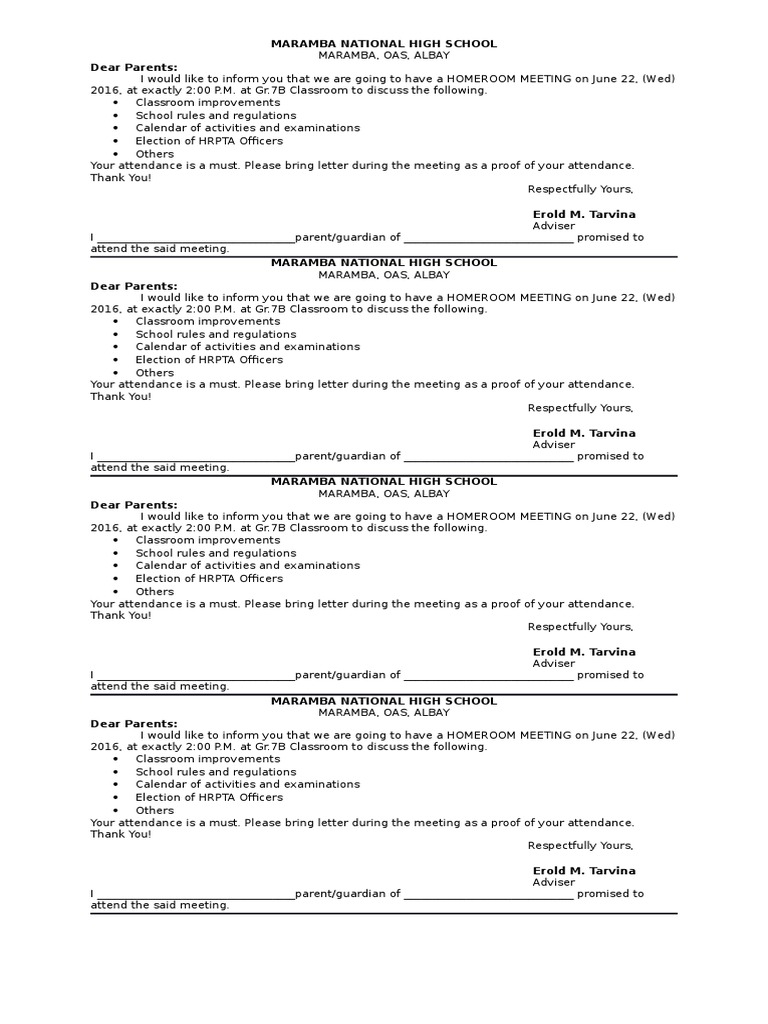 Maramba National High School | PDF