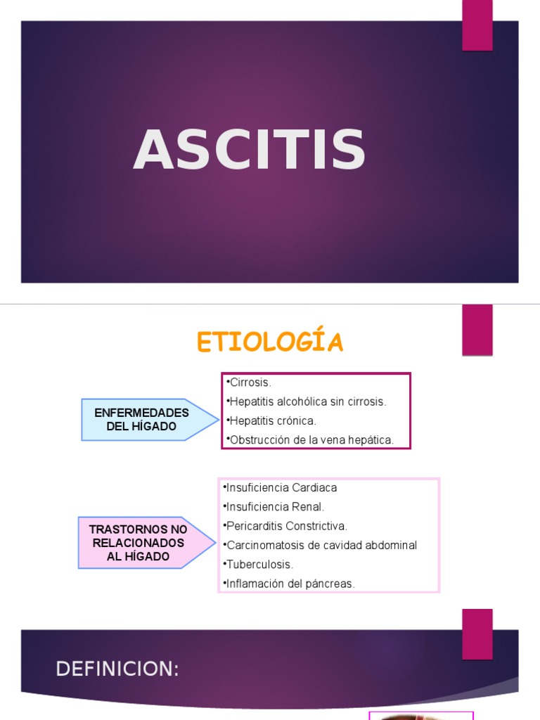 ASCITIS | Cirrosis | Sodio