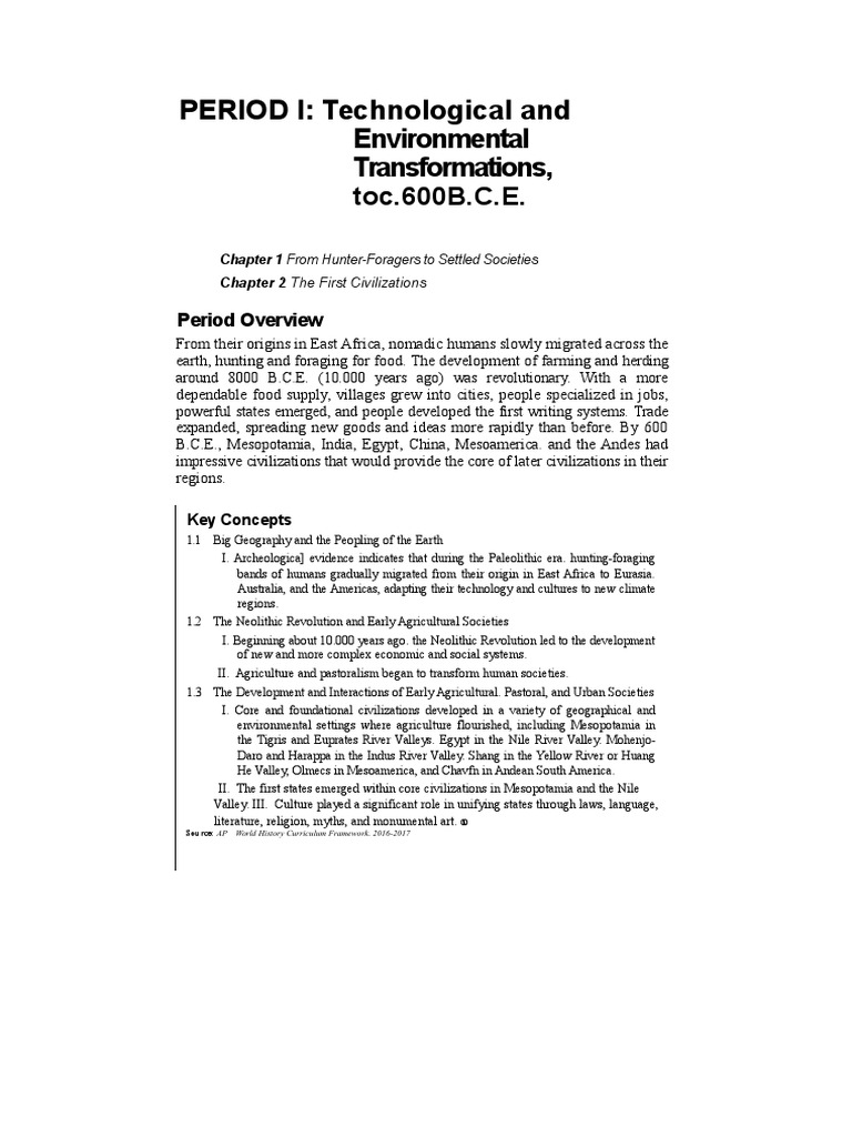 Amsco Book CH 1-Student | PDF | Pastoralism | Domestication