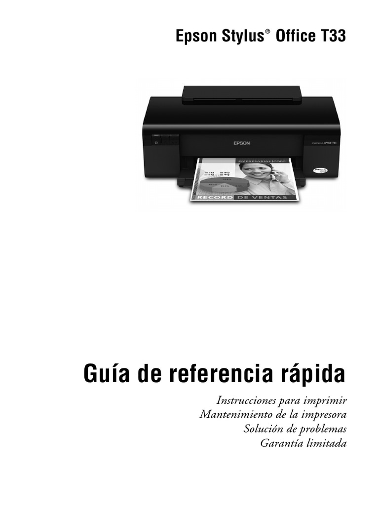 Epson t33 | PDF | Impresora (Computación) | Point and Click
