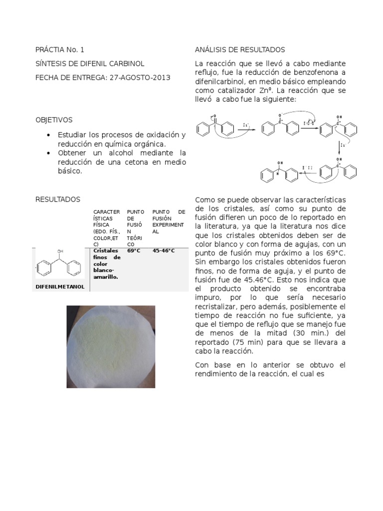 Difenil Carbinol | PDF