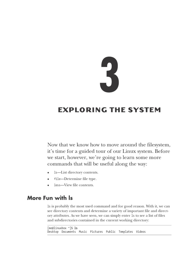 Linux File System Commands Guide | PDF | Text File | Computer File