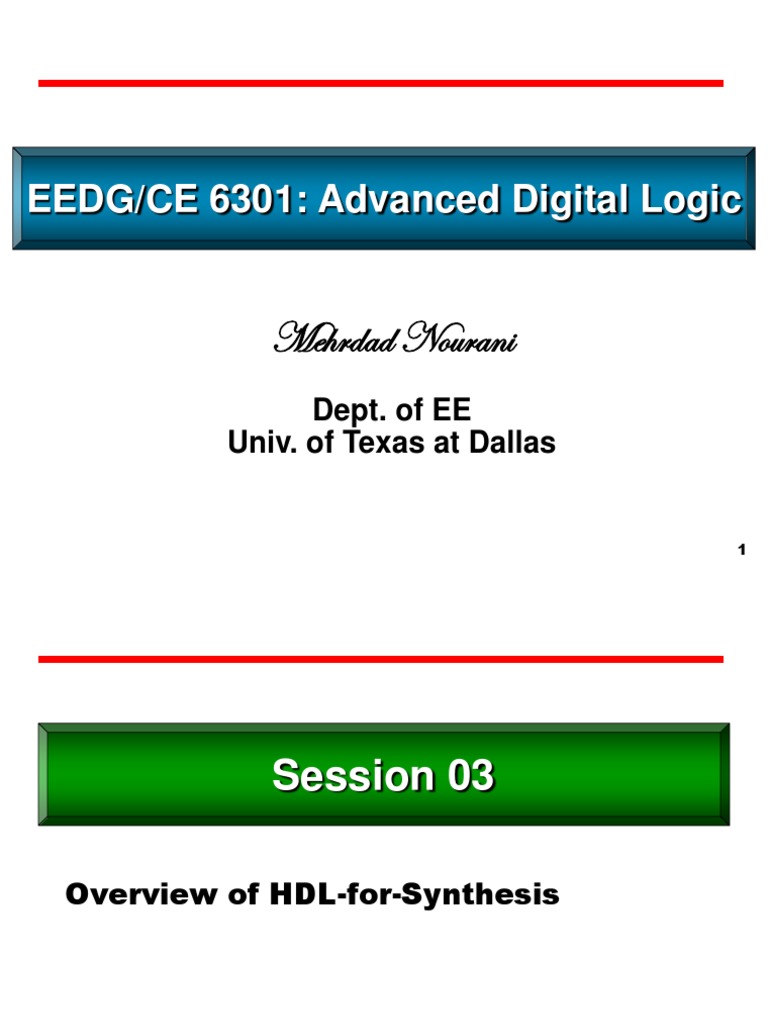 3.HDL Modeling 2 | PDF | Vhdl | Electronics