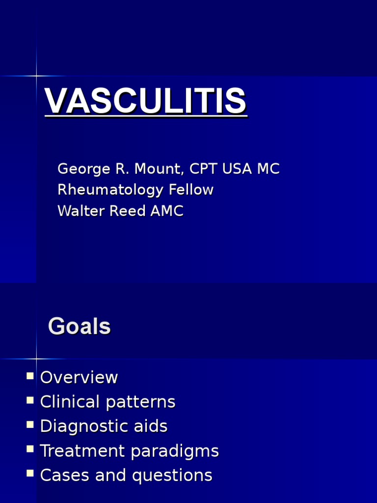 An Overview of Vasculitis: Classification, Diagnosis, and Treatment ...
