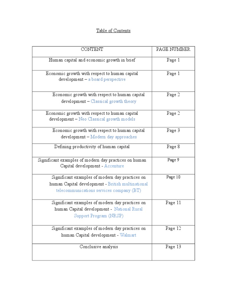 Human Capital's Role in Economic Growth | PDF | Human Capital ...