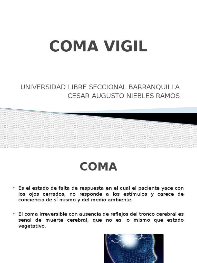 Definición de Coma Vigil | PDF