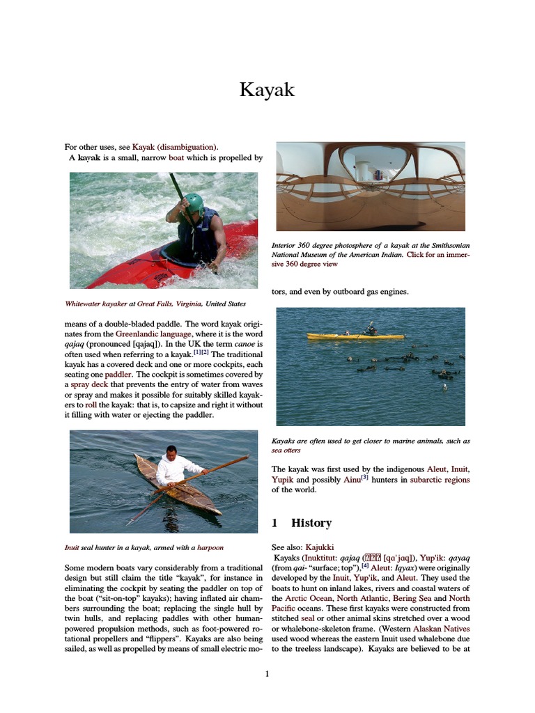 Kayak | PDF | Kayak | Boats