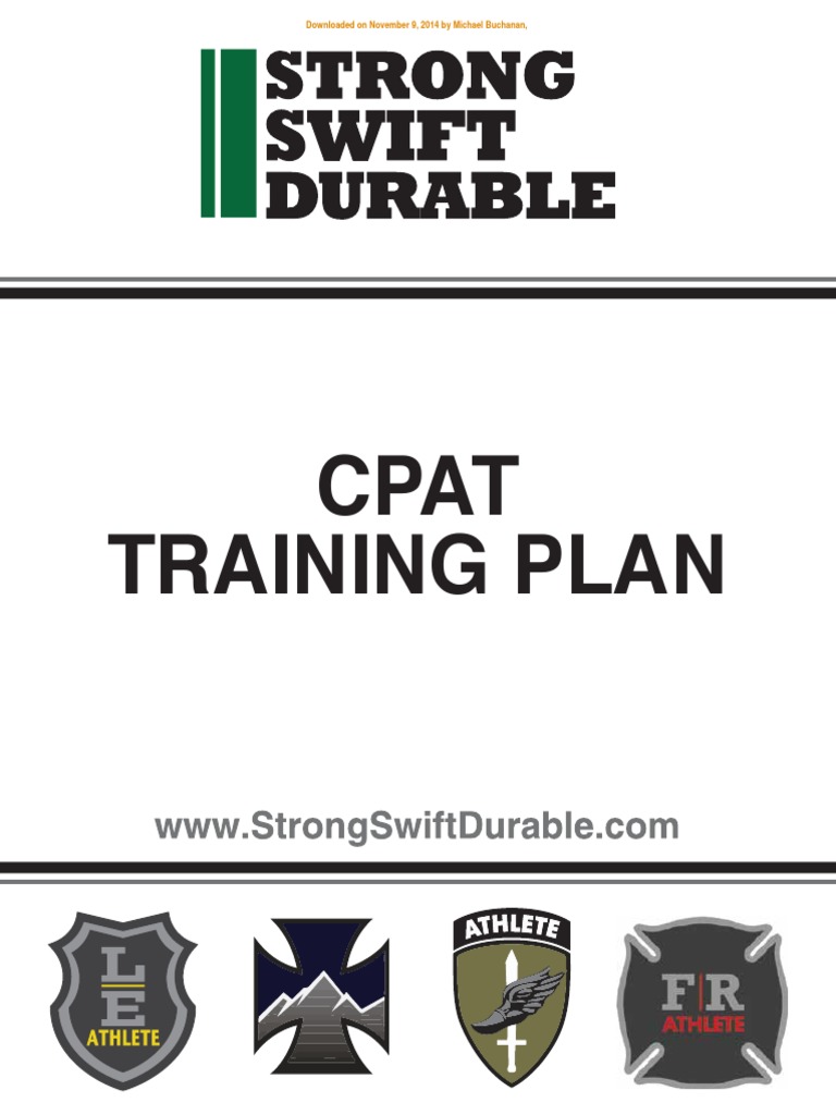 Ignp CPAT Training Plan 1943 | Physical Fitness | Physical Exercise