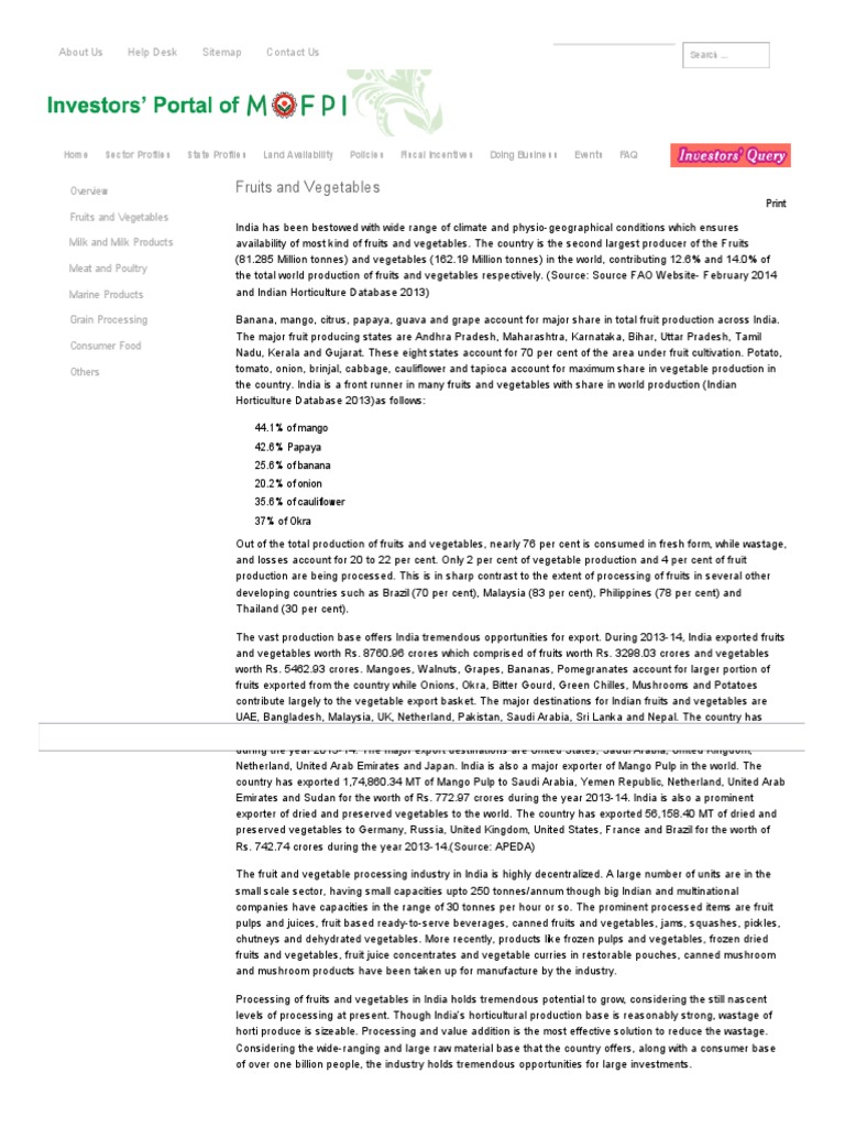 Fruits And Vegetables Pdf Vegetables Fruit