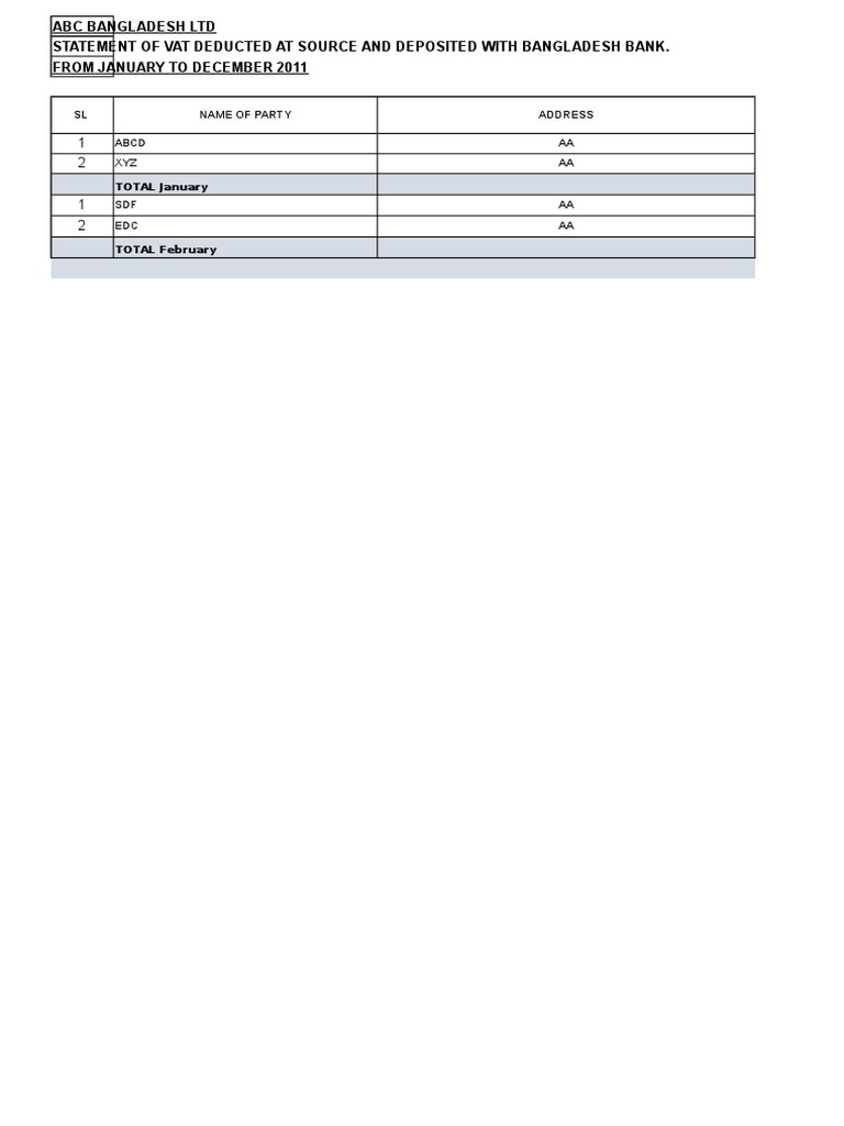 VDS Template BD | PDF