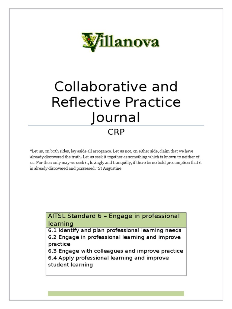 Community Reflective Practices Journal | PDF | Reflective Practice ...