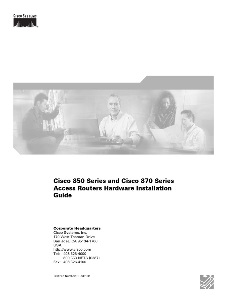 Cisco 850 Series and Cisco 870 Series Access Routers Hardware ...