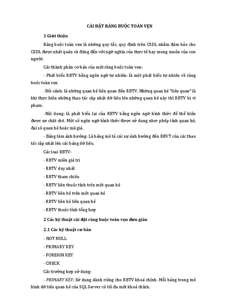 CSDL Lab9 RBTV Va Trigger | PDF