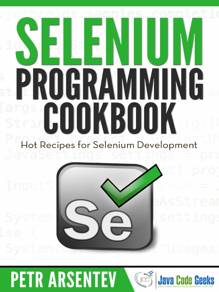 Selenium Programming Cookbook PDF | PDF | Selenium (Software ... Selenium Programming Cookbook PDF | PDF | Selenium (Software ...