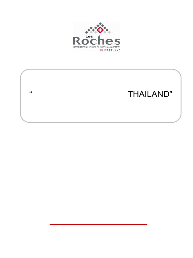 Tourism Inbound and Outbound of Thailand | PDF | Thailand | Thai Cuisine