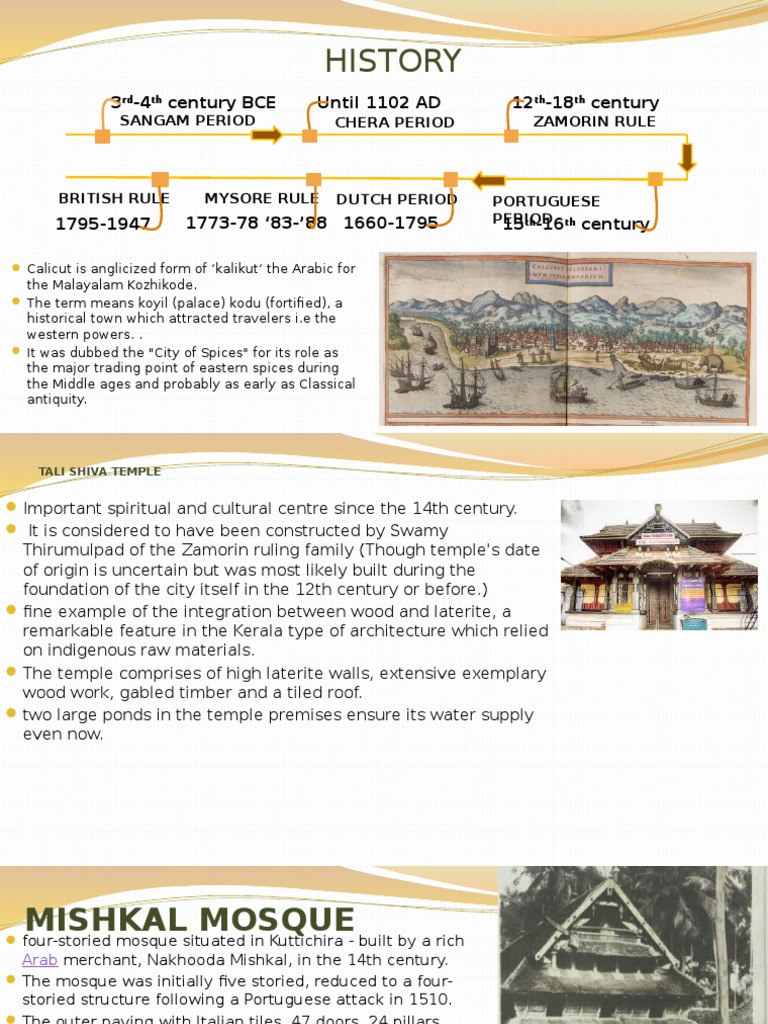 Historical Significance of Calicut's Architecture | PDF | Mosque | Roof