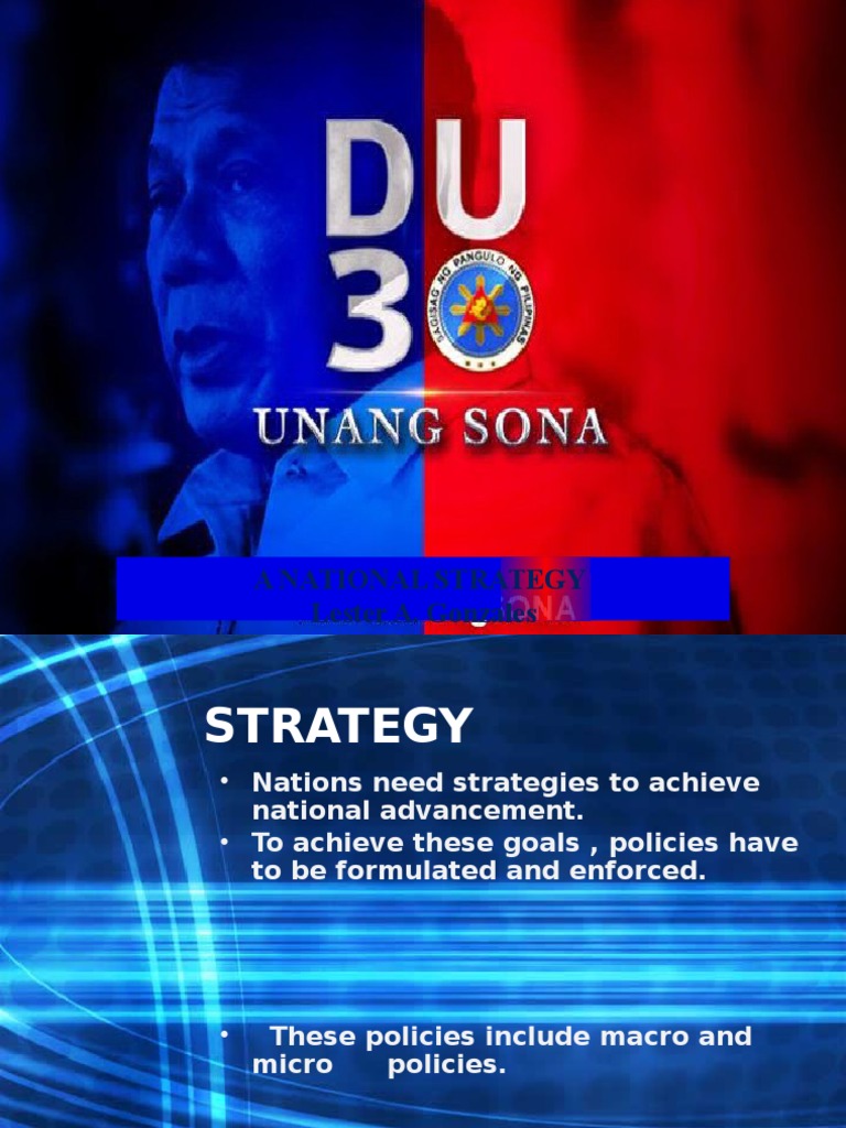 A National Strategy Lester A. Gonzales | PDF