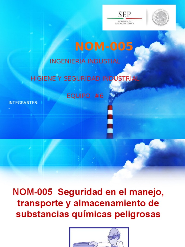 Nom 005 | PDF | Primeros auxilios | Descarga electrostática