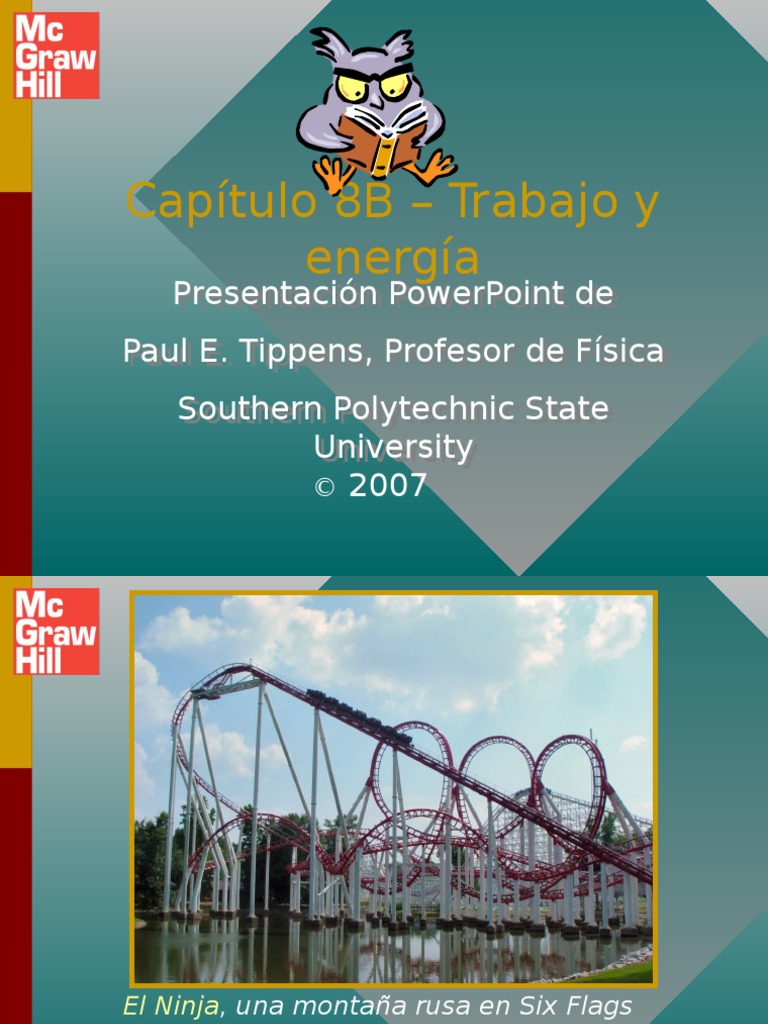 Capitulo 8B - Trabajo y Energia | PDF | Energía cinética | Energía potencial