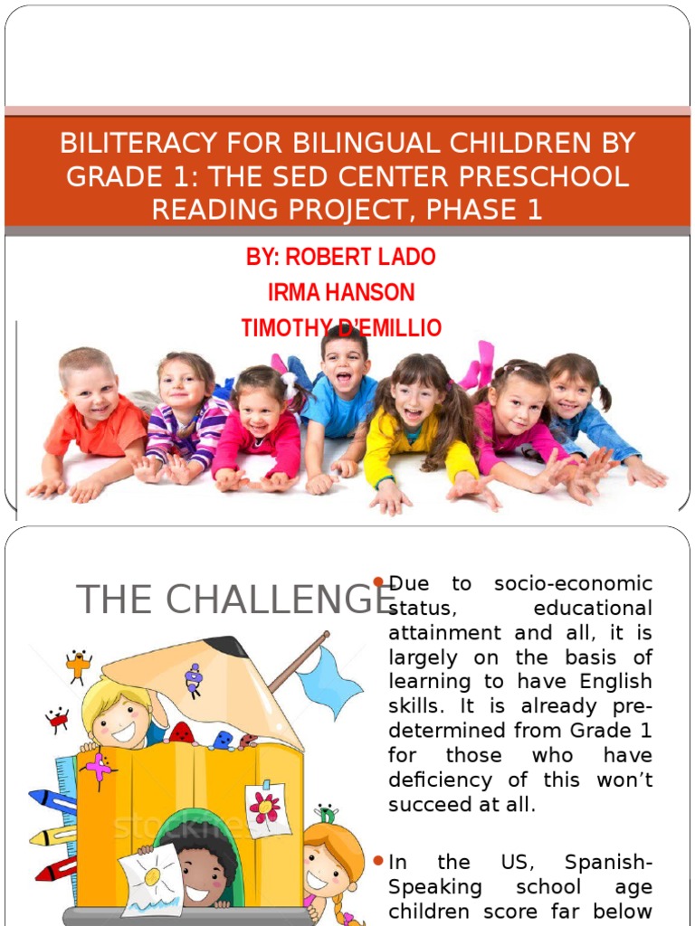Biliteracy For Bilingual Children by Grade 1 | PDF | Preschool ...