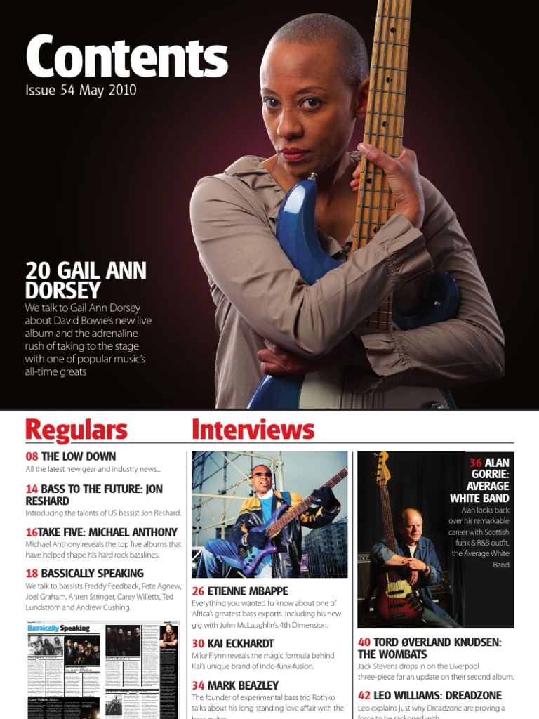 Bass Guitar Magazine Issue 54 | PDF | Bass Guitar | Guitars