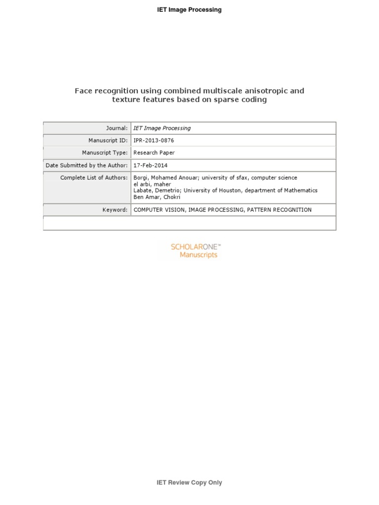 Face Recognition Using Combined Multiscale Anisotropic And Texture Features Based On Sparse