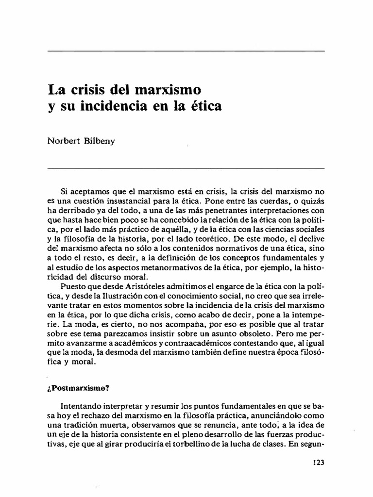 La Crisis Del Marxismo | PDF | marxismo | Karl Marx