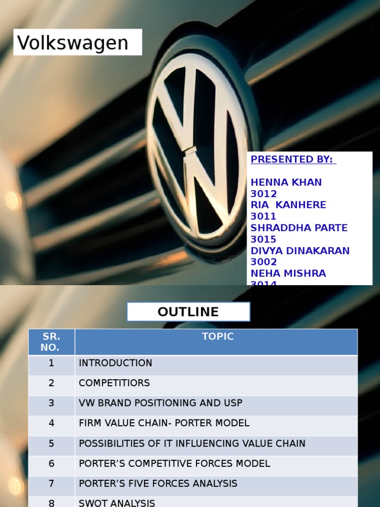 Volkswagen PPT (Erp) | PDF | Volkswagen | Car